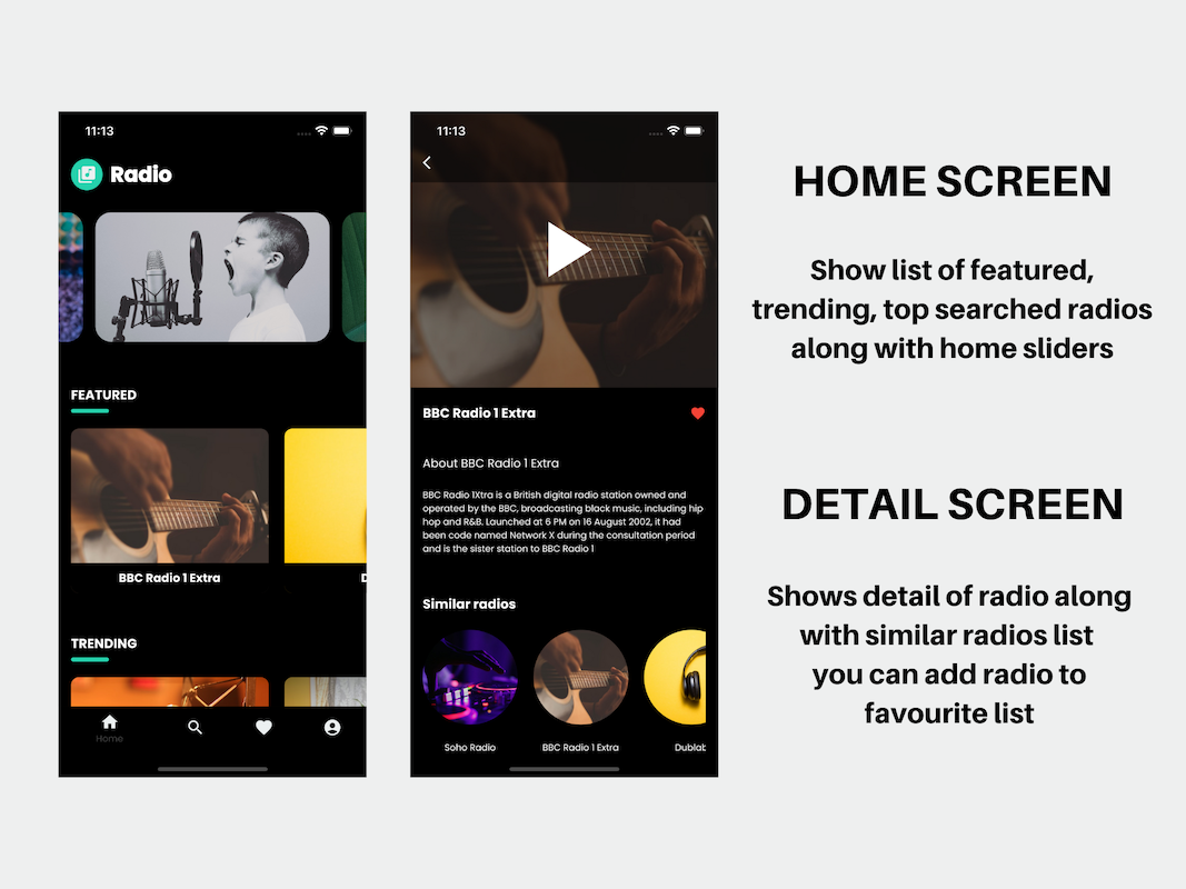RadioMaster - Flutter app - iOS app, Android App, Admin panel by SinghCodersTeam